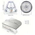Agiufgs 2 Pack Glass Watermelon, Starburst Light Effect with Glass Lens ...