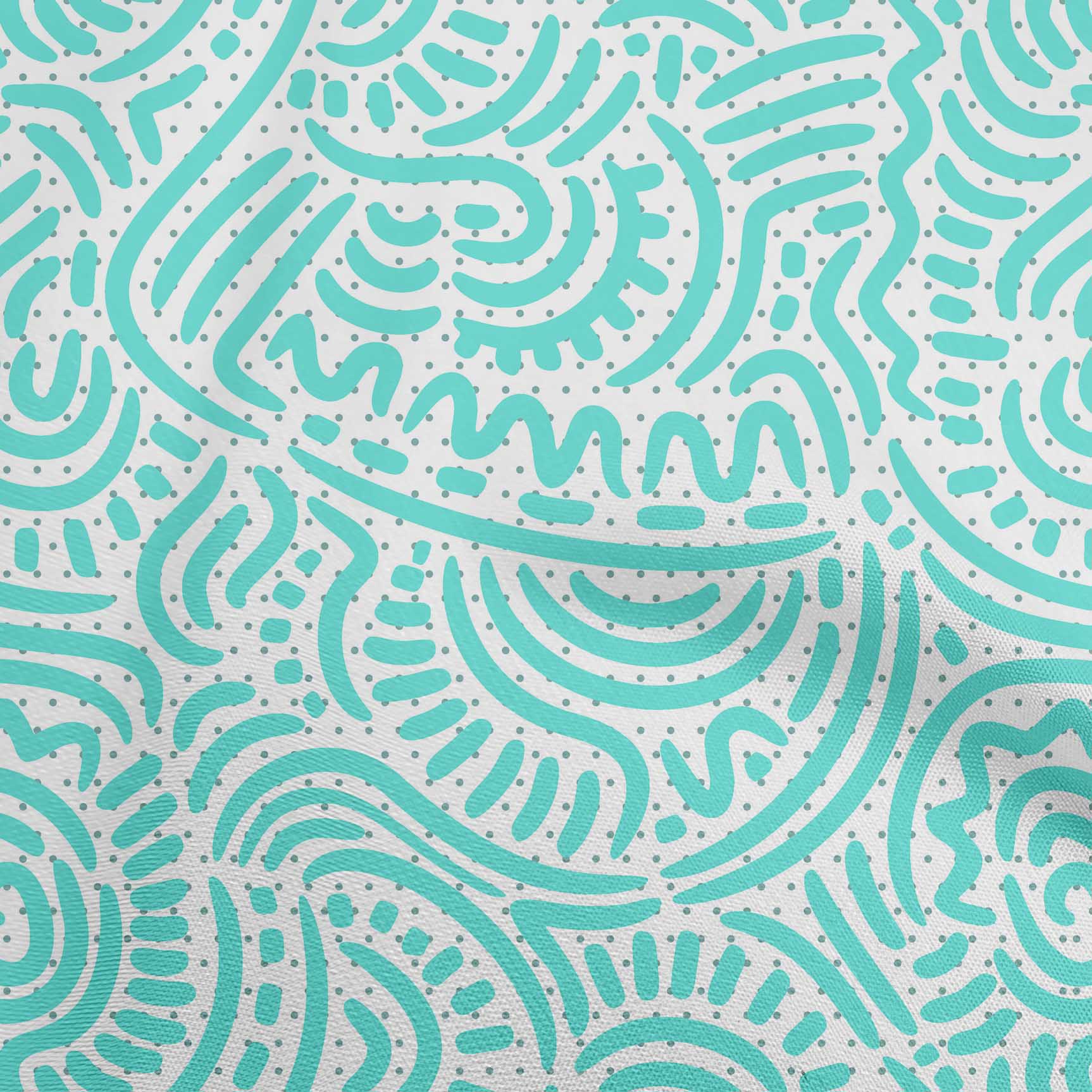 oneOone Cotton Cambric Turquoise Green Fabric Japanese Quilting ...