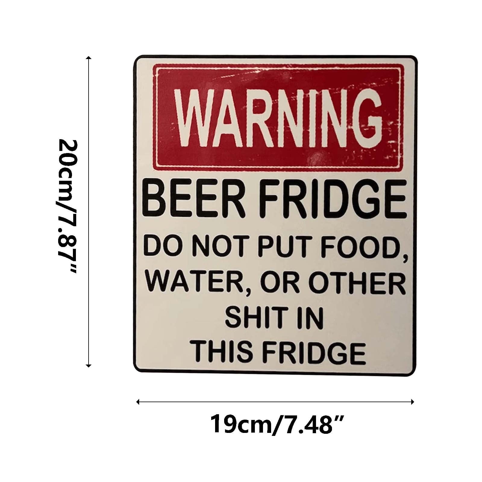 Funny Beer Refrigerator Sticker Sticker Refrigerator Sticker Beer ...