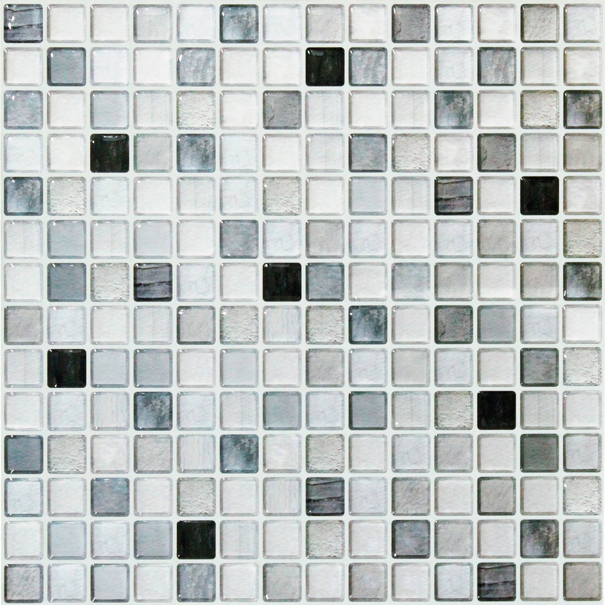 BeausTile Decorative Adhesive Faux Tile Sheets, 12.2" x 12.2" 4-Pieces ...