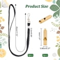 6Pcs Polyester Card Holder Lanyards with 6Pcs Brass Whistles Mixed ...