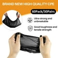 60 Pack (30 Pairs) Shoe Covers - Boot Covers Plastic Disposable ...