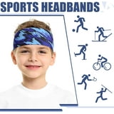 Jiaroutk Kids Breathable Elastic Headbands 10 Pcs Sweatbands for Girls ...