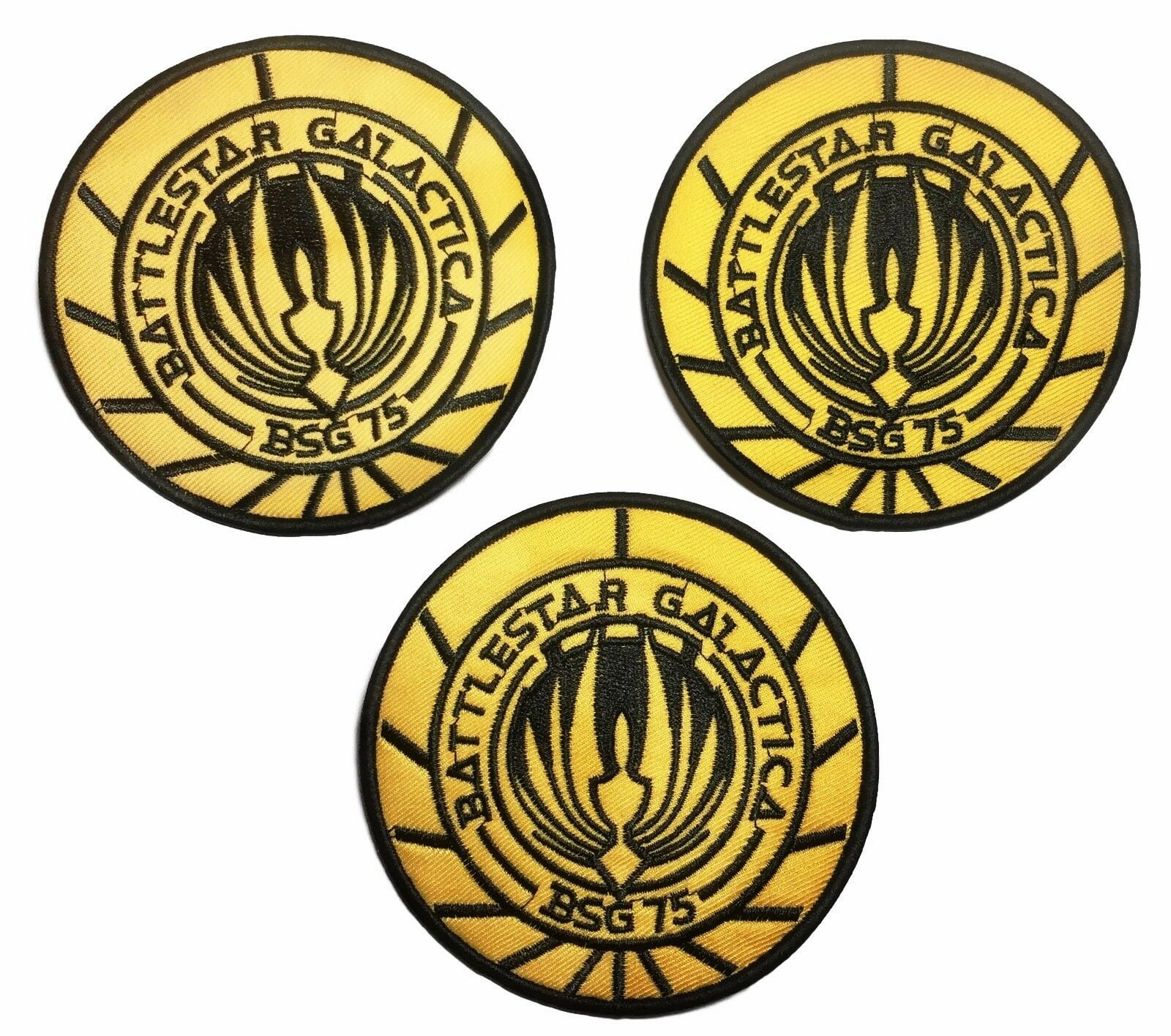 Battlestar Galactica BSG 75 Uniform Shoulder Embroidered Iron On Patch ...
