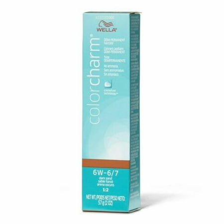 WELLA COLOR CHARM DEMI-PERMANENT HAIR COLOR 6W-6/7 DARK SAND 57G ...