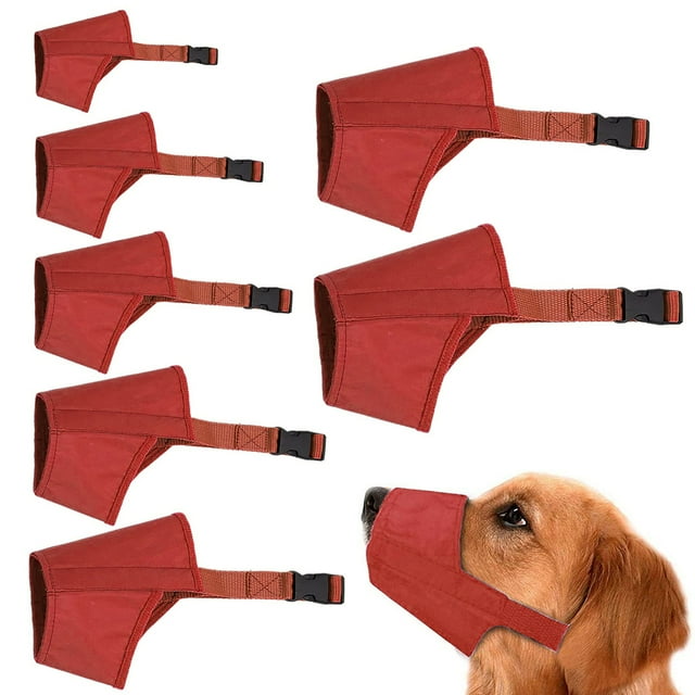 "7PCS Dog Muzzles Suit, Different sizes Anti-Biting Barking Pet Muzzles ...