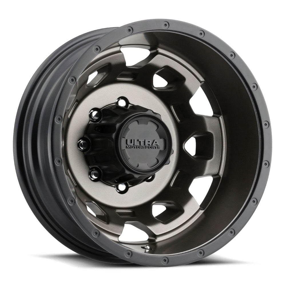 17" Dark Bronze With Black Lip Warlock Dually 017 Wheel by Ultra Wheel ...