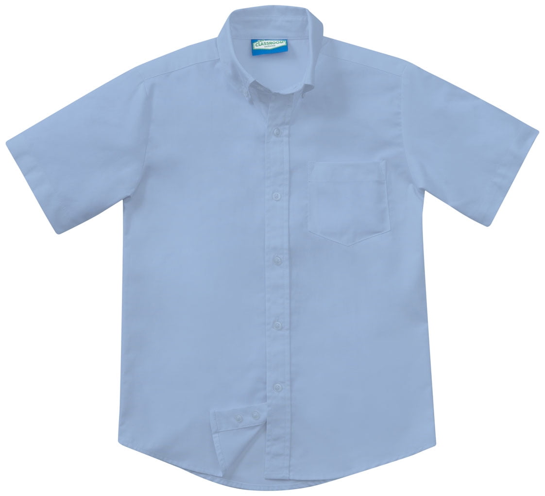 Classroom School Uniforms Adult Short Sleeve Oxford Shirt 57664, XL ...