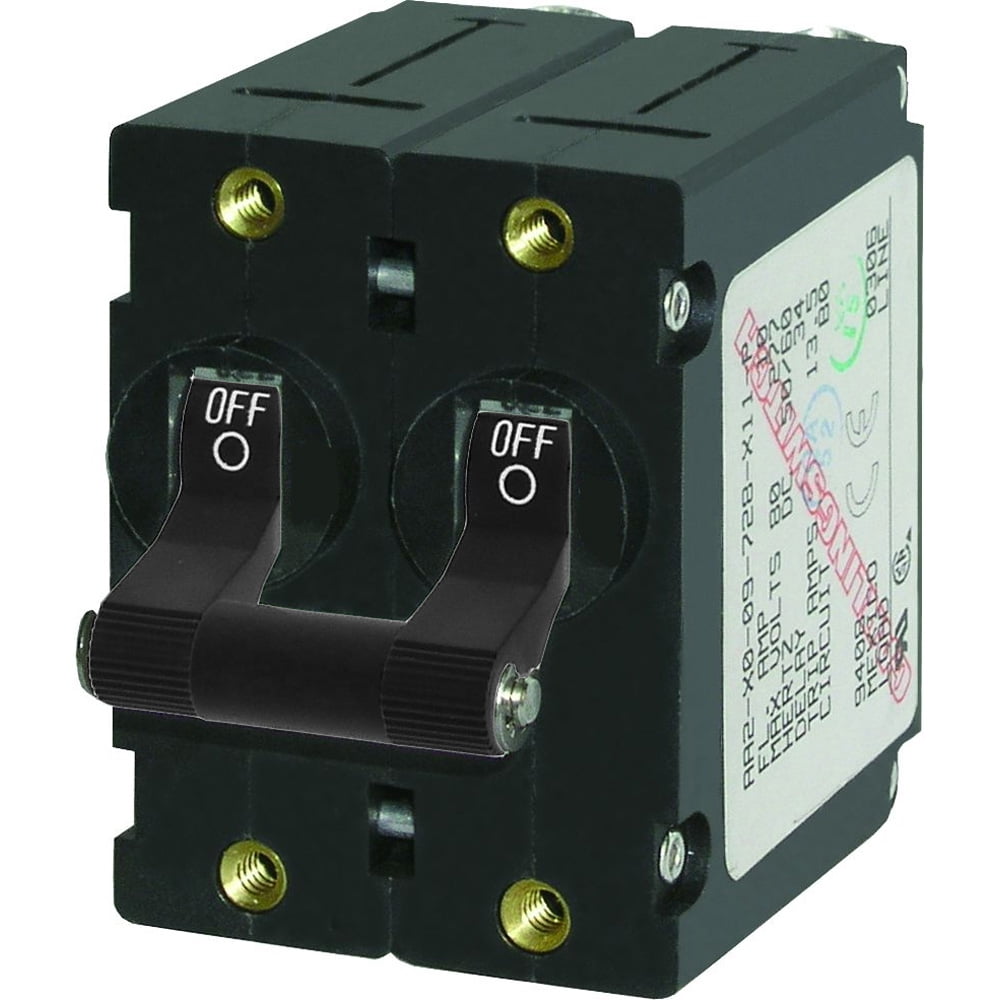 Blue Sea Systems A-Series DC Double Pole Toggle Circuit Breaker ...