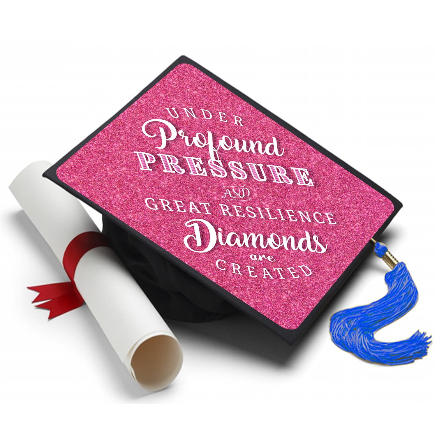 Diamonds are Created Grad Cap Tassel Topper - Walmart.com