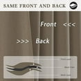 Brown Blackout Curtains 72 Inch Length for Bedroom 2 Panels Rod Pocket ...