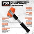 Groz 10 lb Steel Head, 32" Indestructible Rubber and Steel Handle Tire ...