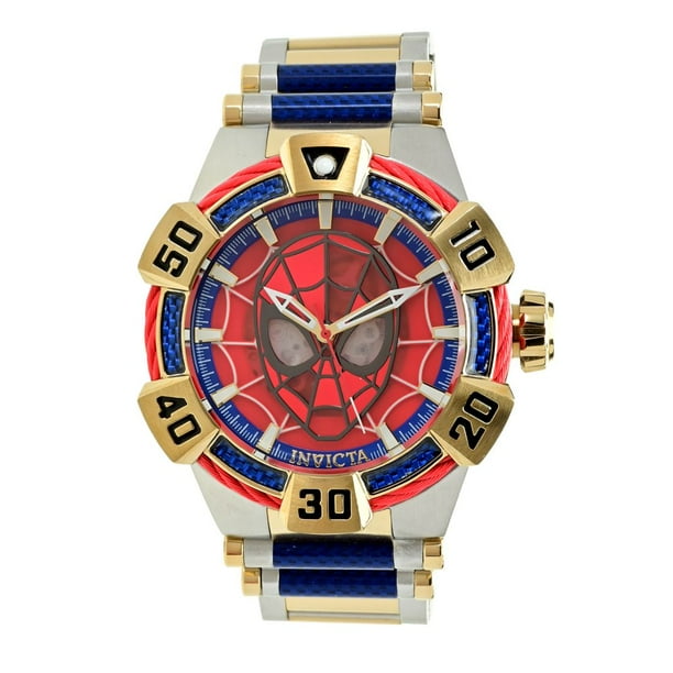 Invicta Marvel 52mm Spider-Man Lt Ed Automatic Skeletonized Watch ...
