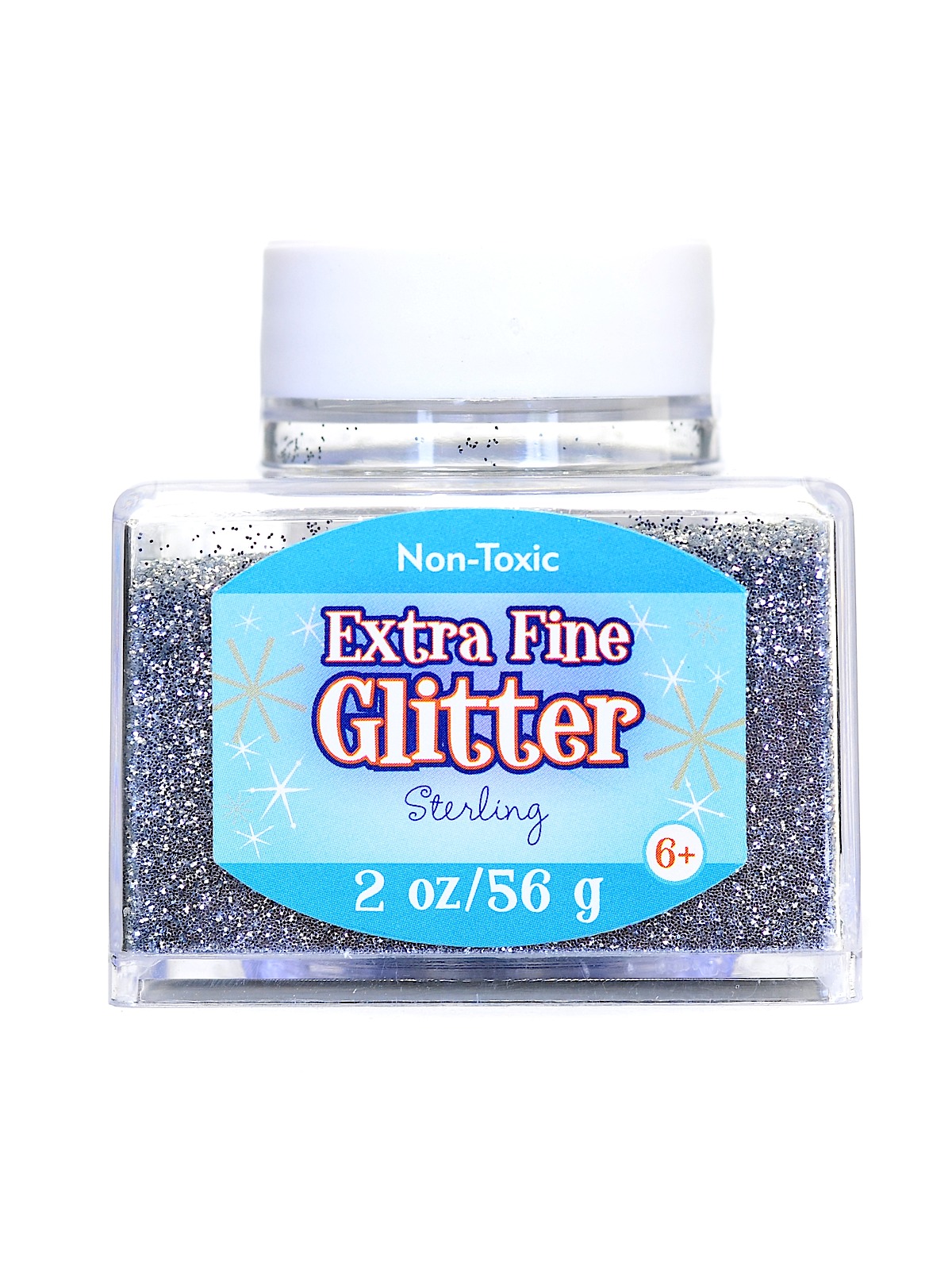 Extra Fine Glitter sterling, 2 oz., stackable jar (pack of 4) - Walmart.com