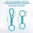 Keychain Clips with O Rings, Quick Release Key Chain Rings Spring ...