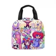 New cartoon anime cool digital circus print lunch bag, large-capacity ...