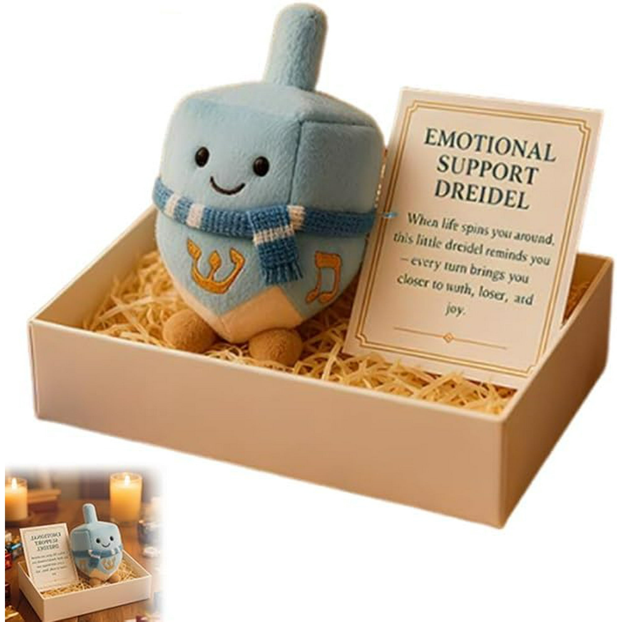 Click here for Xinyu Hanukkah Plush Dreidel Emotional Support Stu... prices