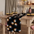 Black Soccer Table Runner Orange Blue Football Sports Tablerunners 18 x ...