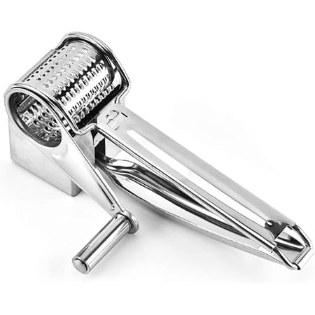FanShow Manual Cheese Grater, Stainless Steel Cheese Shredder, Rotary ...