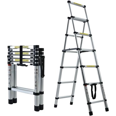 Cosco 8 Ft. Signature Series Aluminum Folding Step Ladder 300 Lb. Type ...