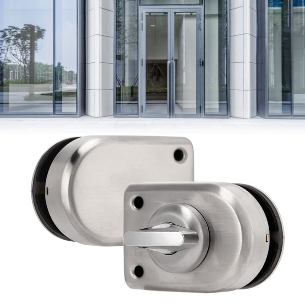 Glass Door Lock Oval Sliding Double Opening Glass Door Lock Punch Free ...