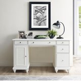 Crosley Palmetto Computer Desk, White - Walmart.com