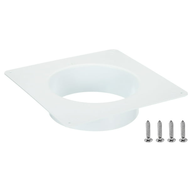 Uxcell 6" Duct Connector Flange Dryer Vent Wall Plate Square to Round ...