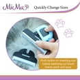 MiMu Deshedding Dog Brush Set - Long to Short Hair Dog Shedding Brush ...