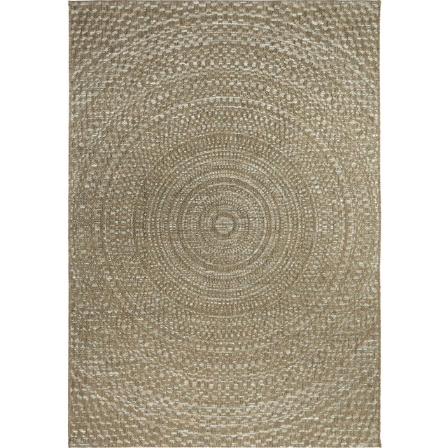 Orian Rugs Indoor/Outdoor Circles Cerulean Gray Area Rug - Walmart.com