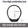 Bike Lock Cable, Heavy Duty Anti Theft Bicycle Lock Chain, Combo Bike ...