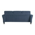 Lifestyle Solutions Alexa Sofa with Rolled Arms, Blue Fabric - Walmart.com