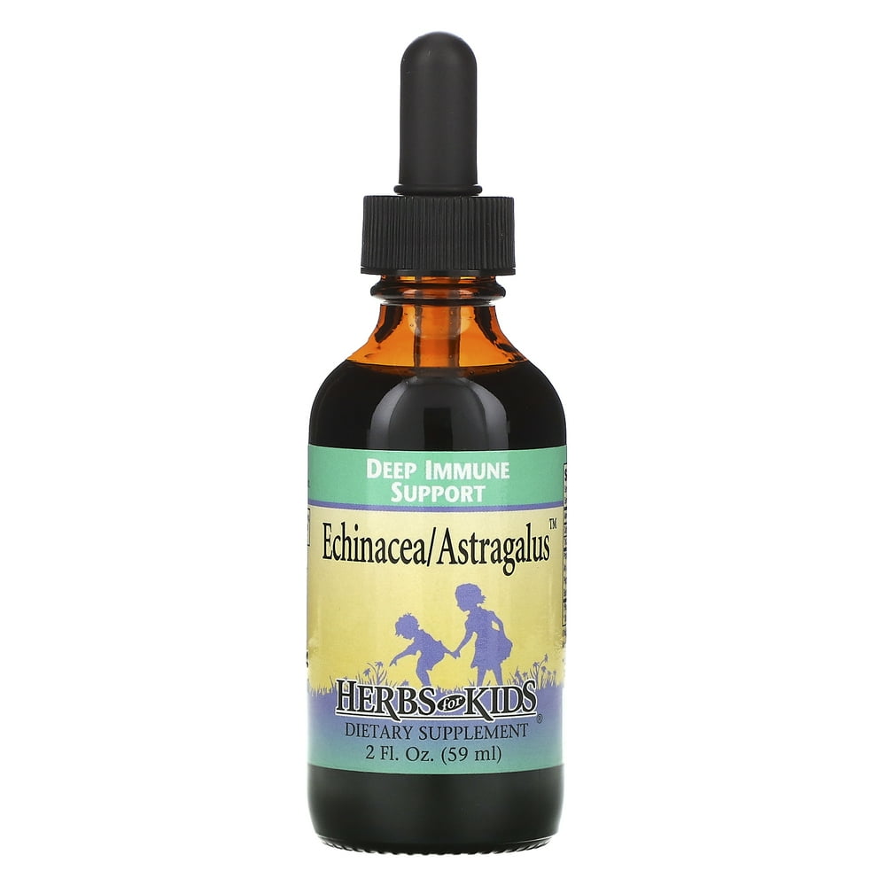 Herbs for Kids Echinacea/Astragalus Deep Immune Support Liquid, 2 Fl Oz ...
