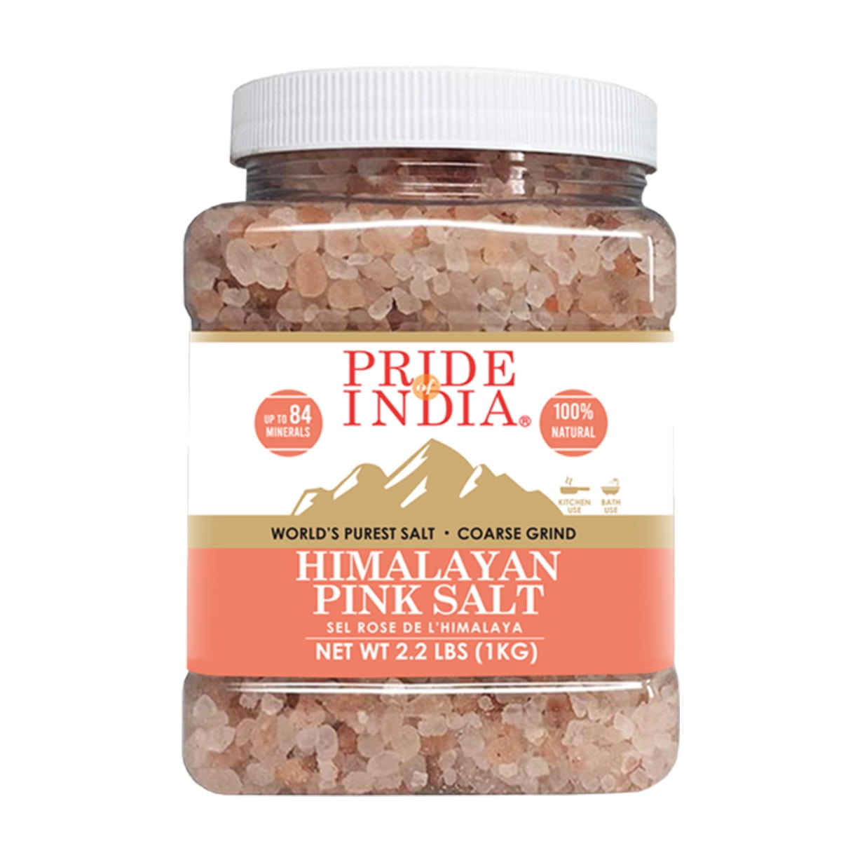 Pride Of India - Himalayan Rock Salt - 84+ Natural Mineral Enriched ...