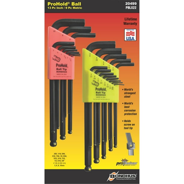 DOBLE PACK DE JUEGOS DE LLAVES HEXAGONALES CON SUJETA-TORNILLOS PRO ...