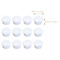 RENACLIPY 12Pcs White Cable Hole Cover Desk Cable Organizer Wire ...