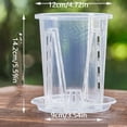 Clear Orchid Pot,with Drainage Holes,4.7inch for Root Visibility and ...