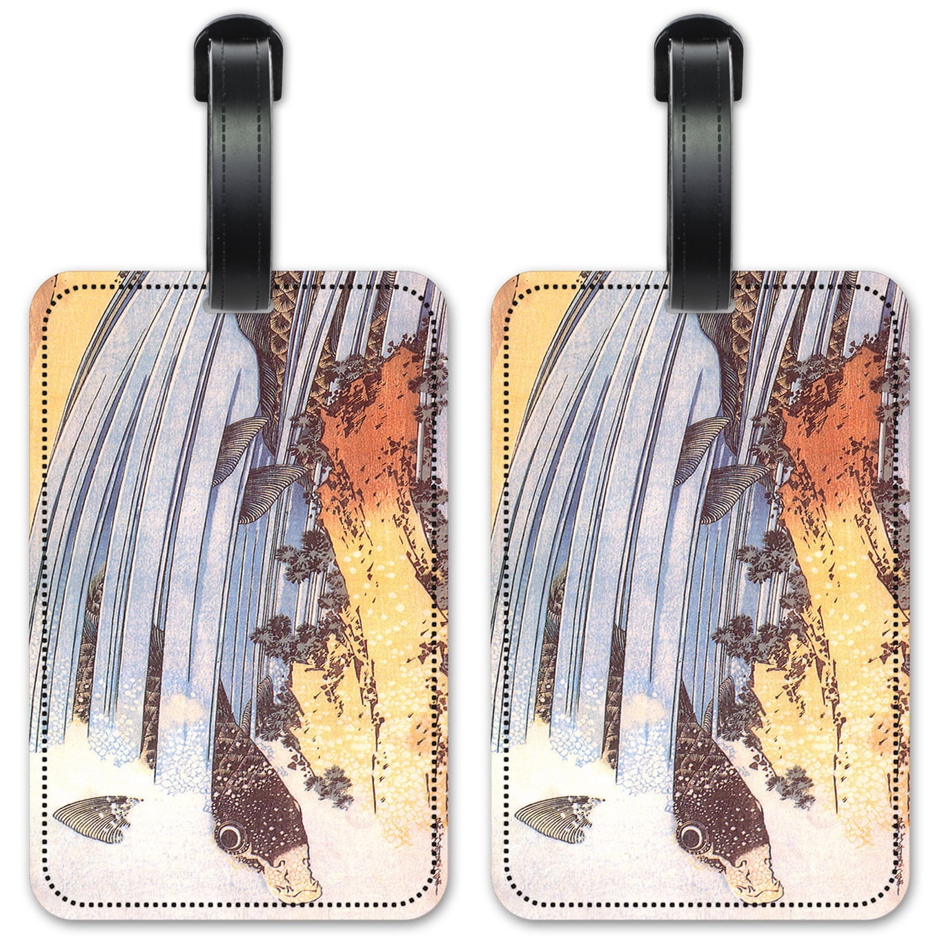 Hokusai - Luggage ID Tags / Suitcase Identification Cards - Set of 2 ...