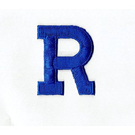 Alphabet Letter - R - Color Royal Blue - 2" Block Style - Iron On ...