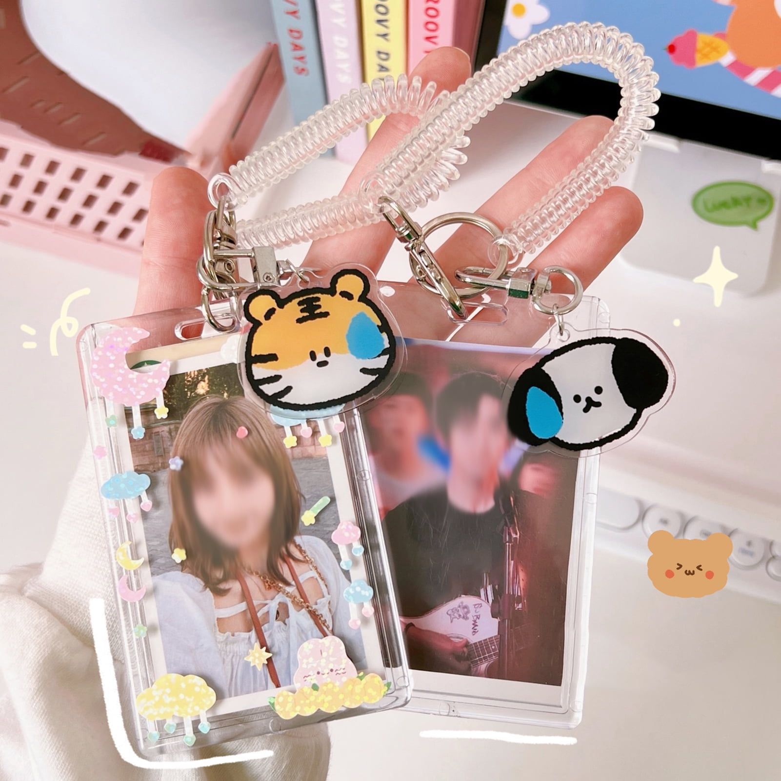 Hesroicy Card Holder with Cartoon Pendant - Detachable Lanyard and ...