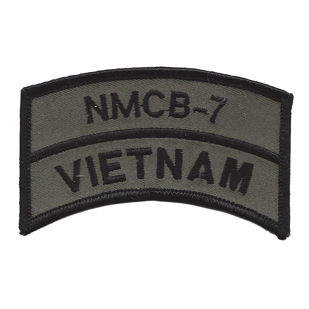 NAVAL MOBILE CONSTRUCTION BATTALION NMCB-7 SEABEE VIETNAM ROCKER TAB ...