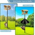 16 Inch Squirrel Baffle for Bird Feeder Pole - Black Metal Squirrel ...