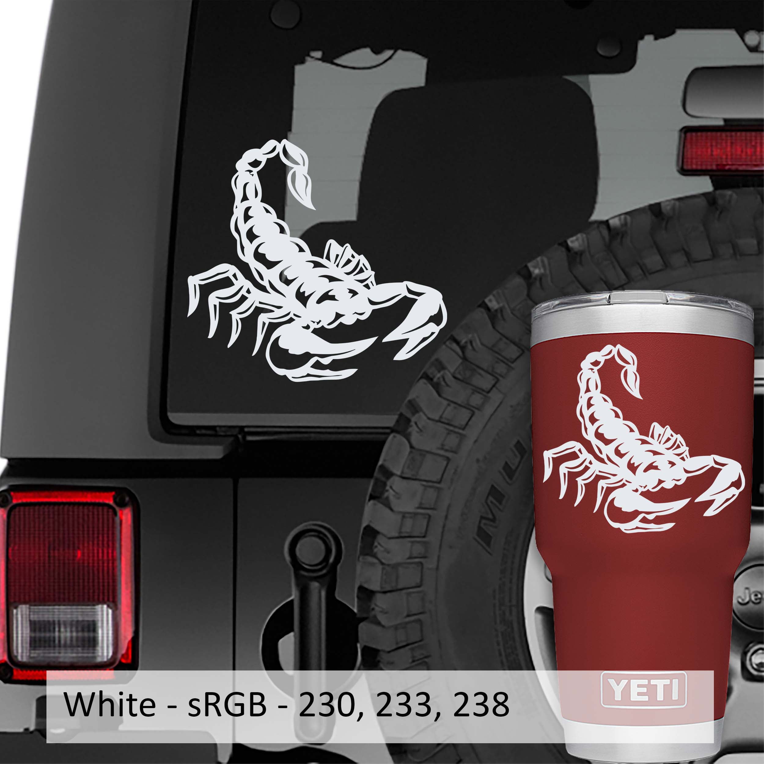 Collectible Decals Zodiac Scorpio Scorpion Vinyl Decal - Walmart.com