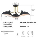 Farmhouse Multi-Directional Ceiling Spot Light Matte Black - Walmart.com