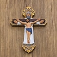 Holy Religious Statue Crucifix Resin Jesus for Cross with God Wall ...
