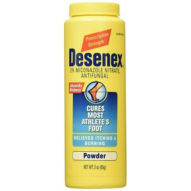 Desenex Athlete's Foot Shake Powder, 2% Miconazole Nitrate, 3 Oz, 7 ...