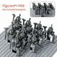 MOC Medieval Dwarf Warrior Elves Knights lotr Figures Building Blocks ...