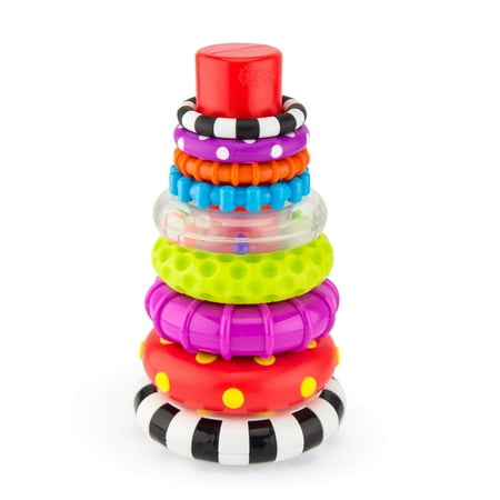Sassy Stacks of Circles Stacking Ring STEM Learning Toy, 9 Piece Set ...