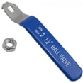 1PCS Blue Stainless Steel Water Valve Handles DN32 Ball Handle with nut ...