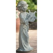 "Potina Outdoor Patio Decor - Savannah's Bird Girl Garden Sculpture for ...