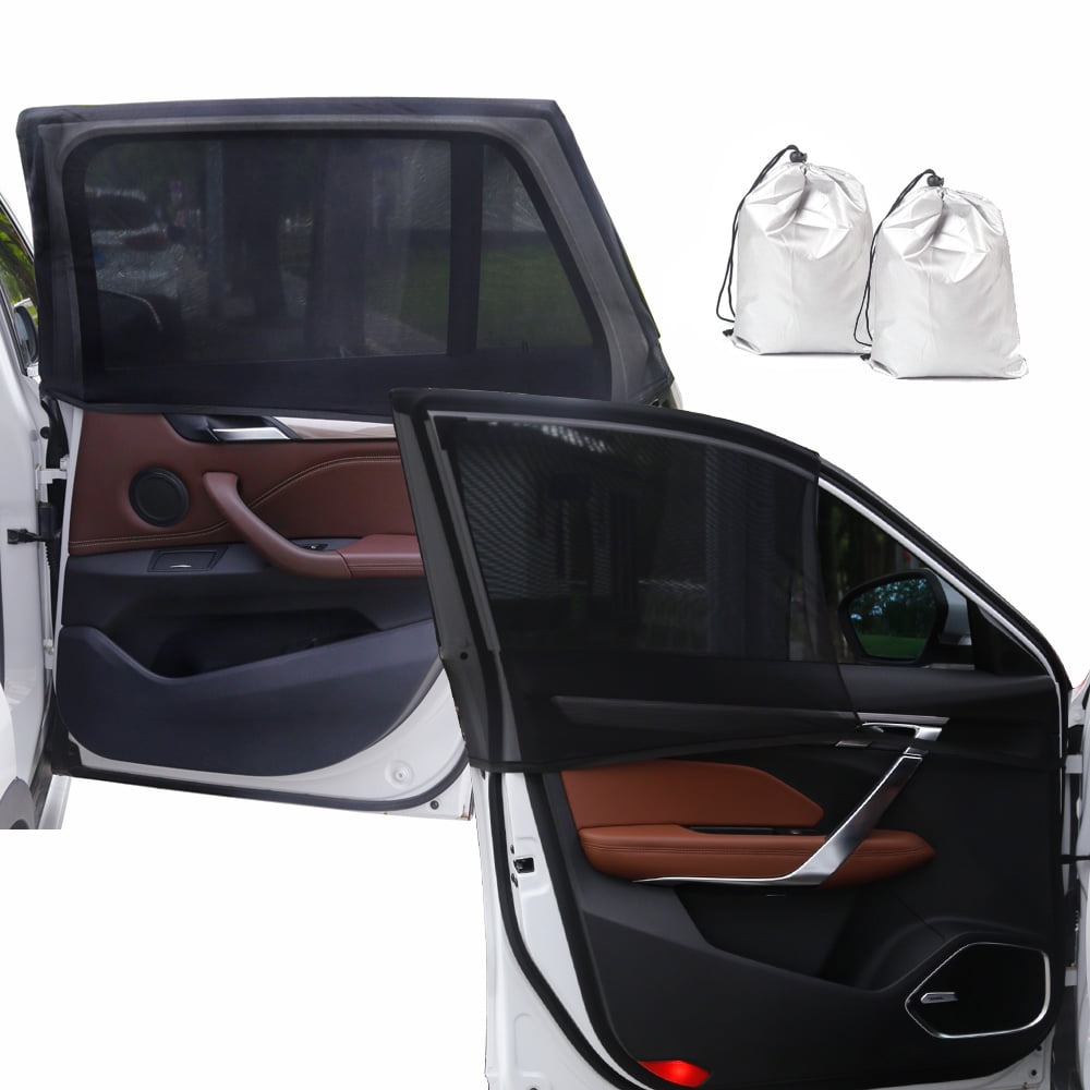 MOCA AUTOPARTS Front & Rear Side Car Window Sun Shade-4 Pack (Black)-49 ...